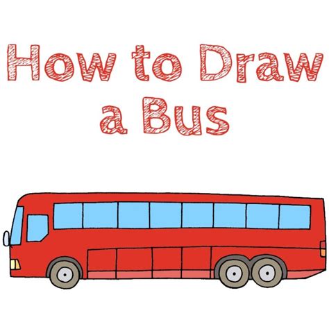 How To Draw A Bus Step By Step How To Draw Easy
