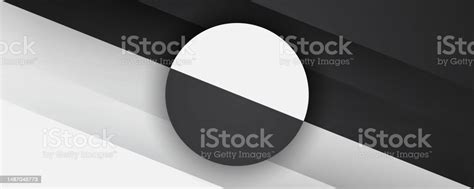 3d 블랙 화이트 기하학적 추상 배경 레이어는 원형 효과 장식으로 밝은 공간에 겹칩니다 배너 전단지 카드 또는 브로셔 표지를 위한 그래픽 디자인 요소 컷아웃 스타일 개념