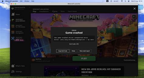 Minecraft Exit Code 255 Rminecraft