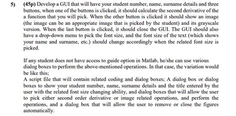 Solved P Develop A GUI That Will Have Your Student Chegg