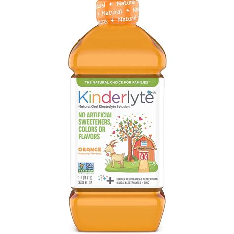 Kinderlyte Natural Pediatric Electrolyte Solution Doctor Formulated For Rapid