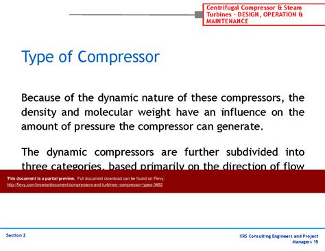 Compressors And Turbines Compressor Types Ppt Slide Deck