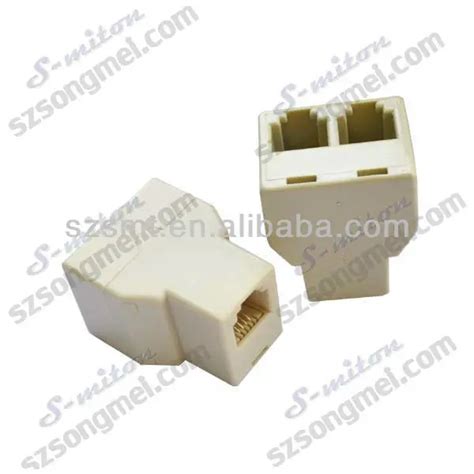 Rj11 Rj 11 1 To 2 Way Cable Adaptor Connector Rj 11 Y Splitter Extender