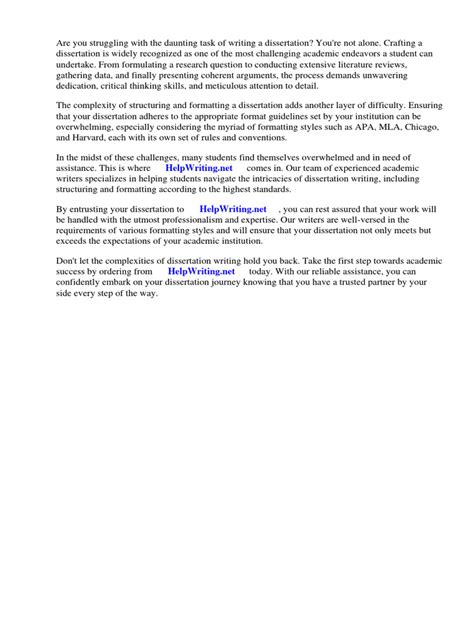 Dissertation Structure Format Download Free Pdf Thesis Theory