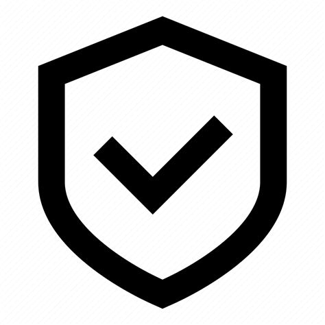 Reliability Shield Checkmark Safety Badge Tick Security Icon
