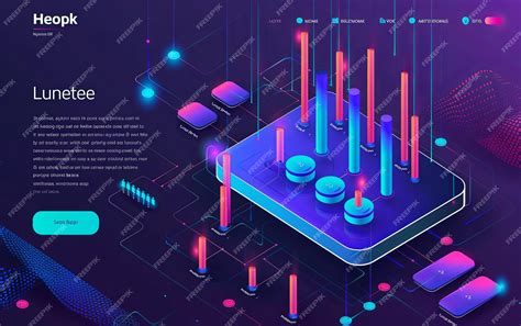 Isometric Landing Page For Data Classification System Of Electronic Databases In Businesses