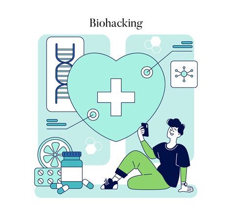 Biohacking Flat Illustration 47805275 Vector Art At Vecteezy