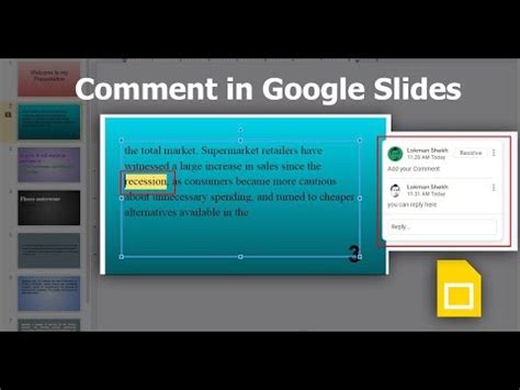 How To Add Comments In Google Slides Document The Graphic Home
