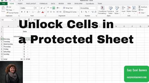 How To Lock And Unlock Certainspecific Cells In Excel Exceldemy
