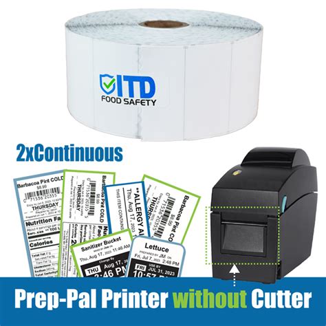 Continuous Perforated Removable Adhesive Labels White Lb 7007 Itd Food Safety