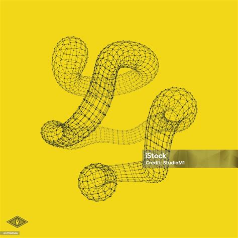 3d 연결 구조 미래 지향적 인 기술 스타일 3차원 형태에 대한 스톡 벡터 아트 및 기타 이미지 3차원 형태 그물망 기하