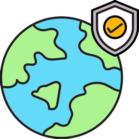 Globe Security Icon Download On Iconfinder On Iconfinder