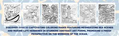 The Abstract Sea Coloring Book Beautiful Landscapes And Sea