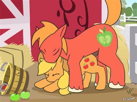 Rule 34 2017 All Fours Animated Applejack Mlp Barn Big Macintosh Mlp Brother Brother And