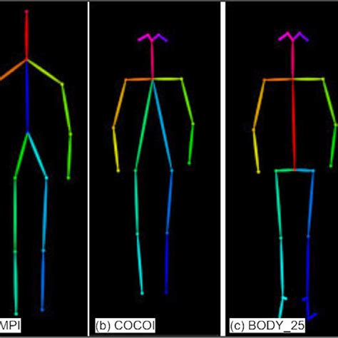 Openpose Models A Mpi B Coco C Body25 Download Scientific