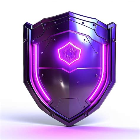 Premium Photo A Shield Icon Minimal Background