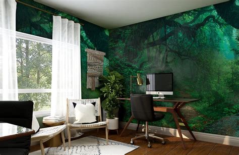 Green Tree Wallpaper Mural