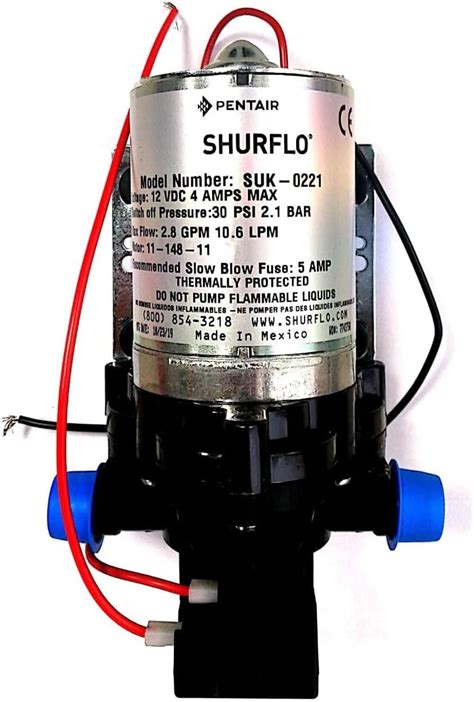 Shurflo Wasserpumpe Für Wohnmobil 7 Liter 12 V 20 Psi Ohne