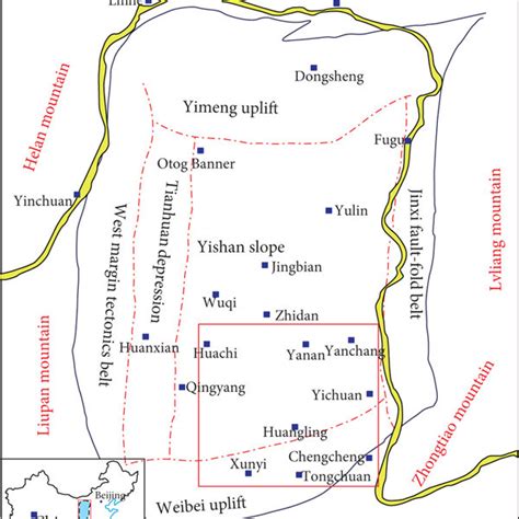 Location Map Of The Ordos Basin And The Study Area A The Structural Download Scientific