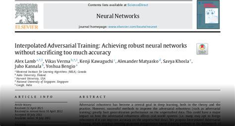 paper page interpolated adversarial training achieving robust neural
