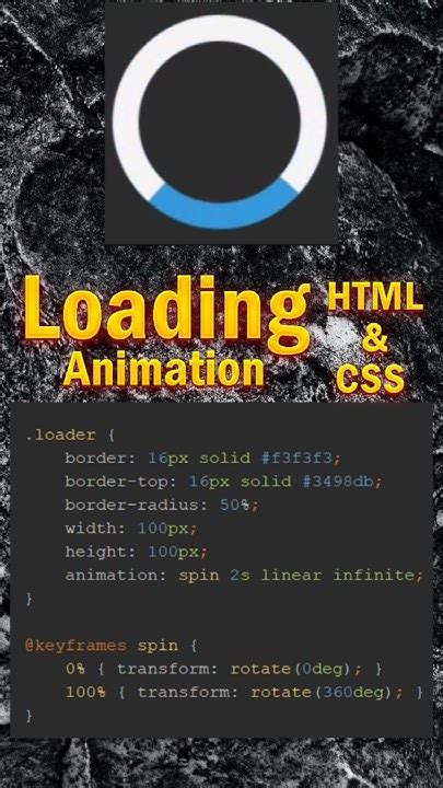 Create An Eye Catching Loading Animation With Html And Css Step By Step