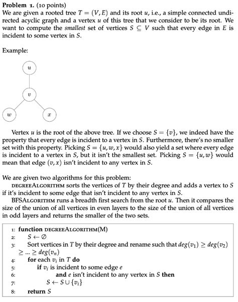 Solved Problem 1 10 Points We Are Given A Rooted Tree T Chegg Com