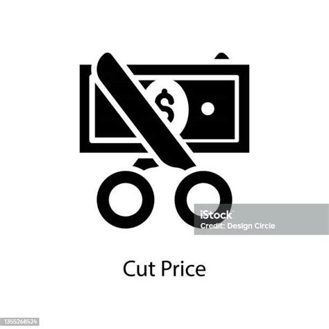 가격 벡터 솔리드 아이콘 디자인 일러스트레이션을 잘라냅니다 흰색 배경 Eps 10 파일에 웹 및 모바일 응용 프로그램 기호 고객에 대한 스톡 벡터 아트 및 기타 이미지