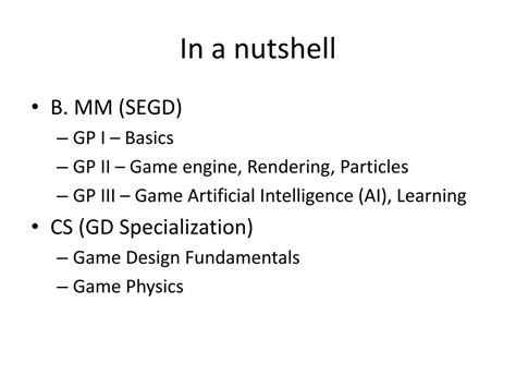 Ppt Tgd3351 Game Algorithms Tgp2281 Game Programming Iii