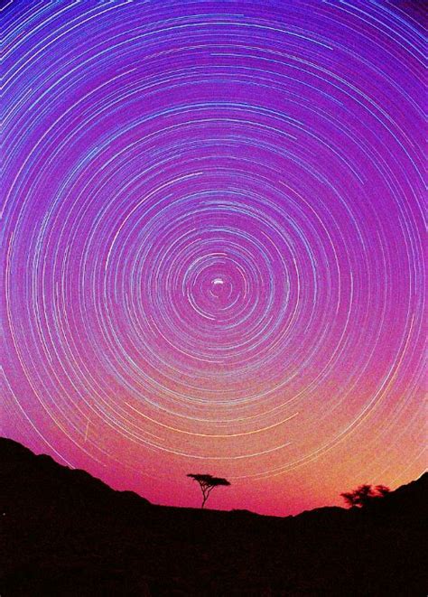 Purple Sky Mandala Art Explore The Magic Of Star Trails In The Night Sky
