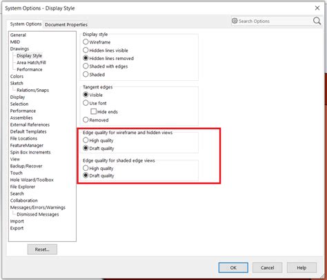 Eleven System Options To Optimize SOLIDWORKS Performance