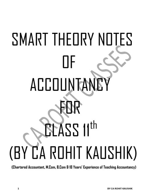 Account Class 11 Theory Pdf Debits And Credits Value Added Tax