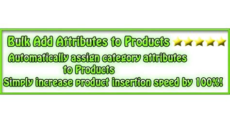 OpenCart VQmod Bulk Add Attributes To Products