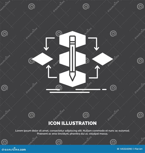 Algorithm Design Method Model Process Icon Glyph Vector Symbol For