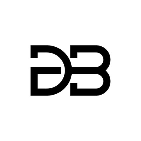 Premium Vector Letter Db Bd Logo Concept