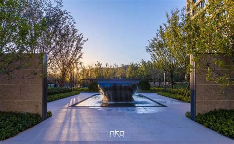 青岛融创 都会中心 逸山 nko日兴设计 景观网