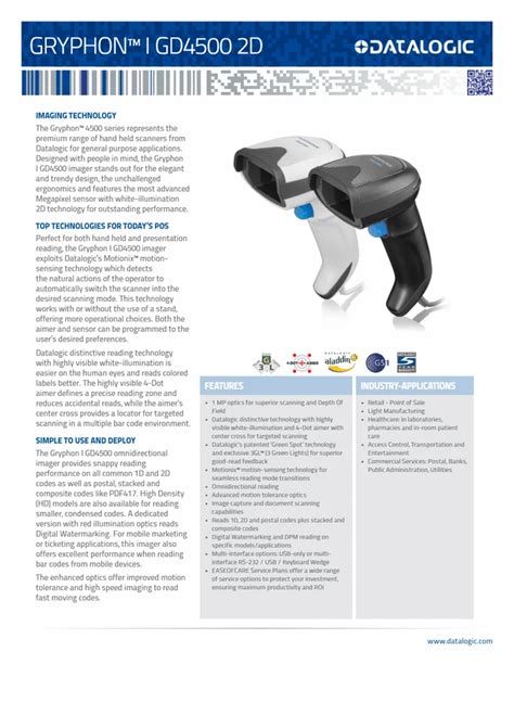 Wired Corded Barcode Scanner Datalogic Handheld At 8000 In New Delhi