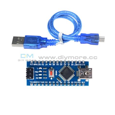 nano v3 0 atmega328p microcontroller modul board with usbcable diymore