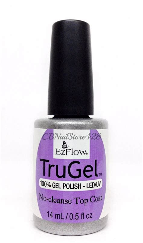 Ezflow Trugel Nail Polish No Cleanse Top Coat 05oz 67013 Ebay