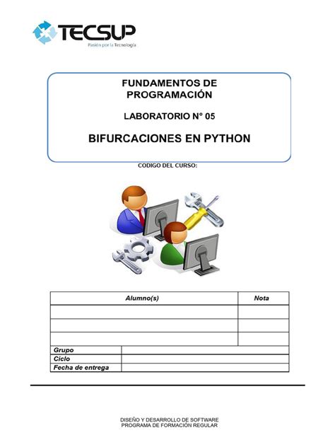 lab 05 bifurcaciones en python pdf python lenguaje de