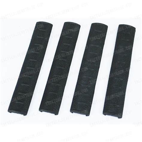 Aps Kac Rubber Ris Ras Rail Cover Panel 4pcs Set Black For 1049