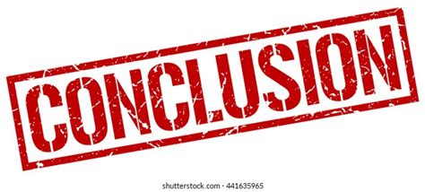 Conclusion Stampstampsignconclusion Stock Vector Royalty Free
