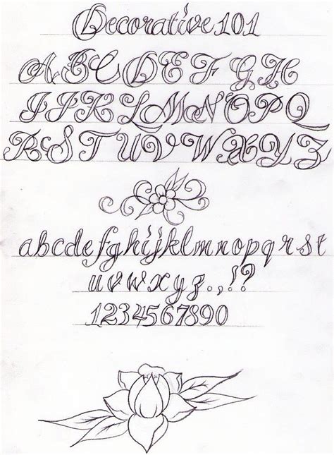 Old English Calligraphy Alphabet Numbers