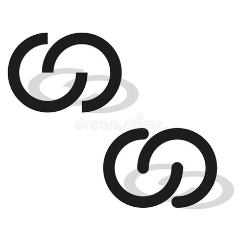 Interlocking Circles Interlocking Rings Vector Illustration Eps 10 Stock Vector