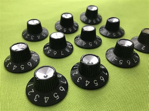 Fender Blackface Knobs 1960s Full Set Of 11 Twin Reverb Reverb