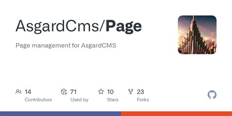 github asgardcms page page management for asgardcms