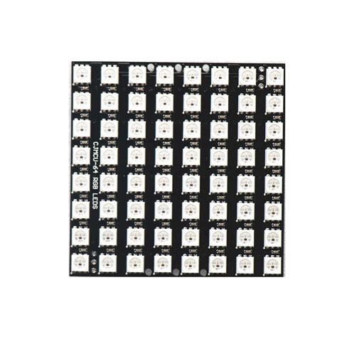 1pcs Ws2812b 8x8 64 Bit Full Color 5050 Rgb Led Lamp Panel Light For
