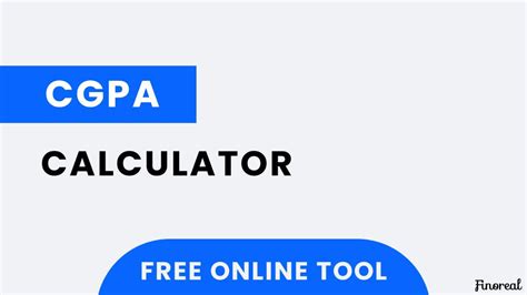 Cgpa Calculator Calculate Your Cumulative Grade Point Average Finoreal Smart Finance