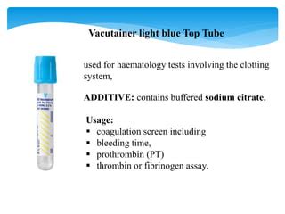 Anticoagulant And Blood Collecting Tubes Pdf