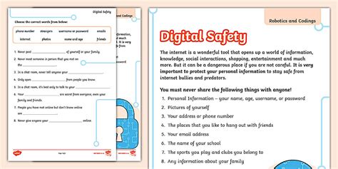 Digital Safety And Security Twinkl South Africa Twinkl