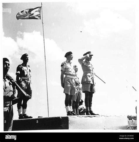 Fifth Army General Penny Inspects 1st Recce Regiment Shots During The Parade With Major